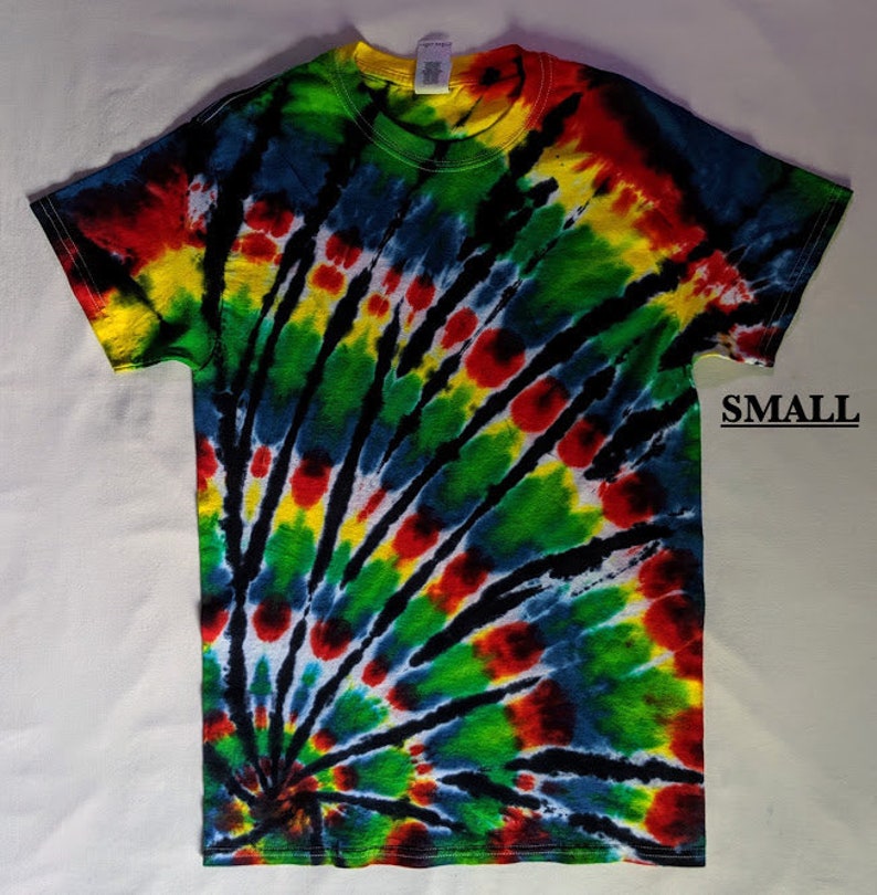 Rainbow Tie Dye T-shirt - Etsy