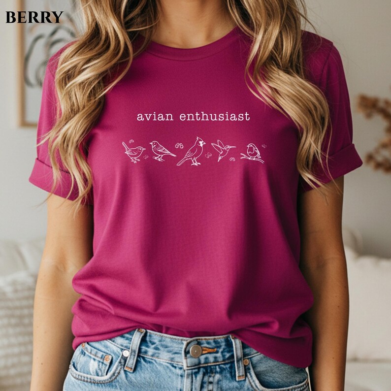 Avian Enthusiast Shirt, Bird Watching Tee, Bird Lover Shirt, Line Art ...