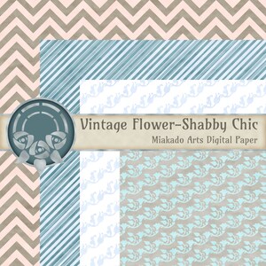 Vintage Flowers Shabby Chic Digital Download 16 300 DPI JPEG Images - Etsy
