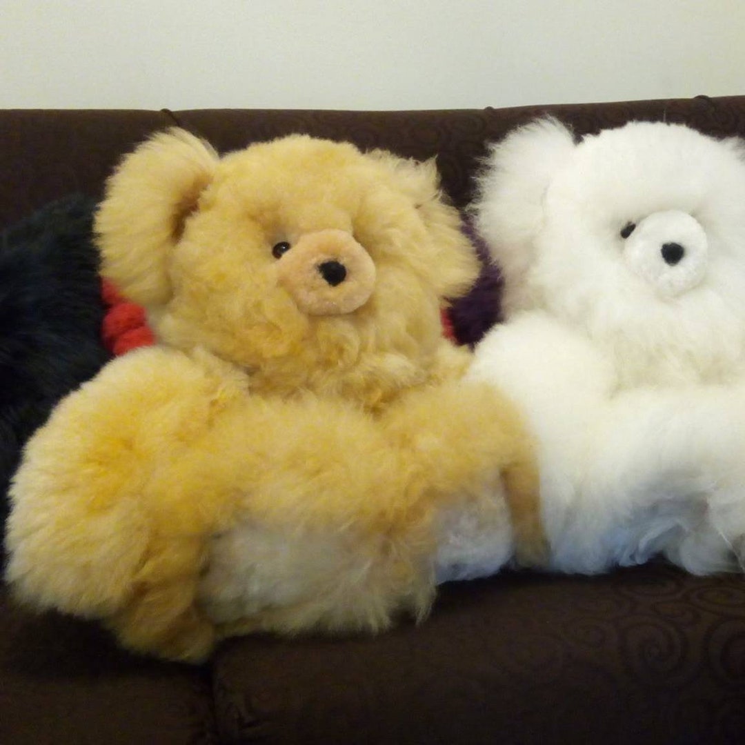 Teddy Bear Alpaca Fur Teddy Bear Extremely Soft / Alpaca Stuffed Animal ...
