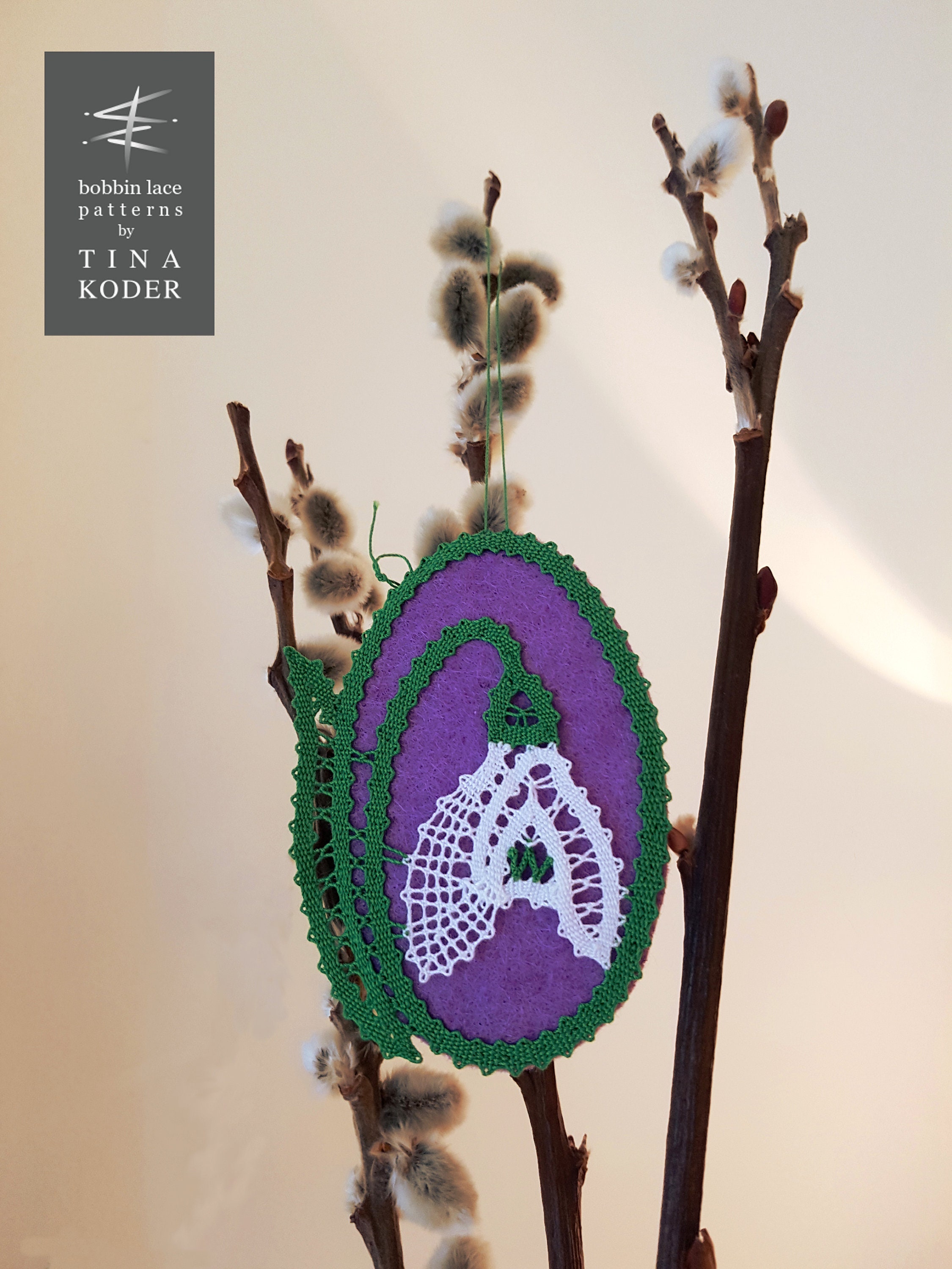 Digital Bobbin Lace Pattern Snowdrop Easter Egg Motive - Etsy Ireland