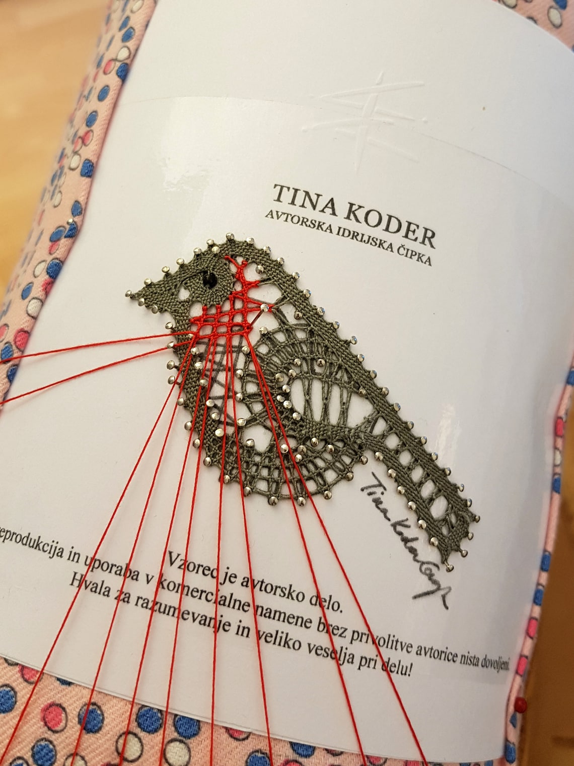 Digital Bobbin Lace Pattern Robin - Etsy