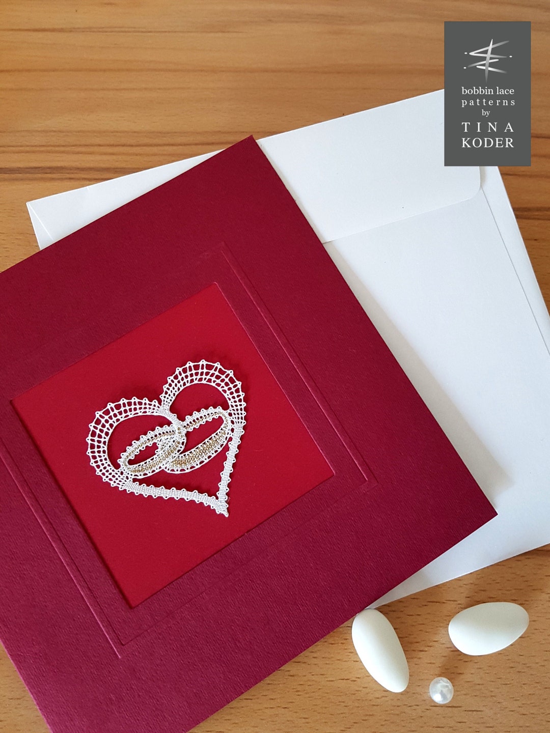 Digital Bobbin Lace Pattern-heart With Wedding Rings - Etsy