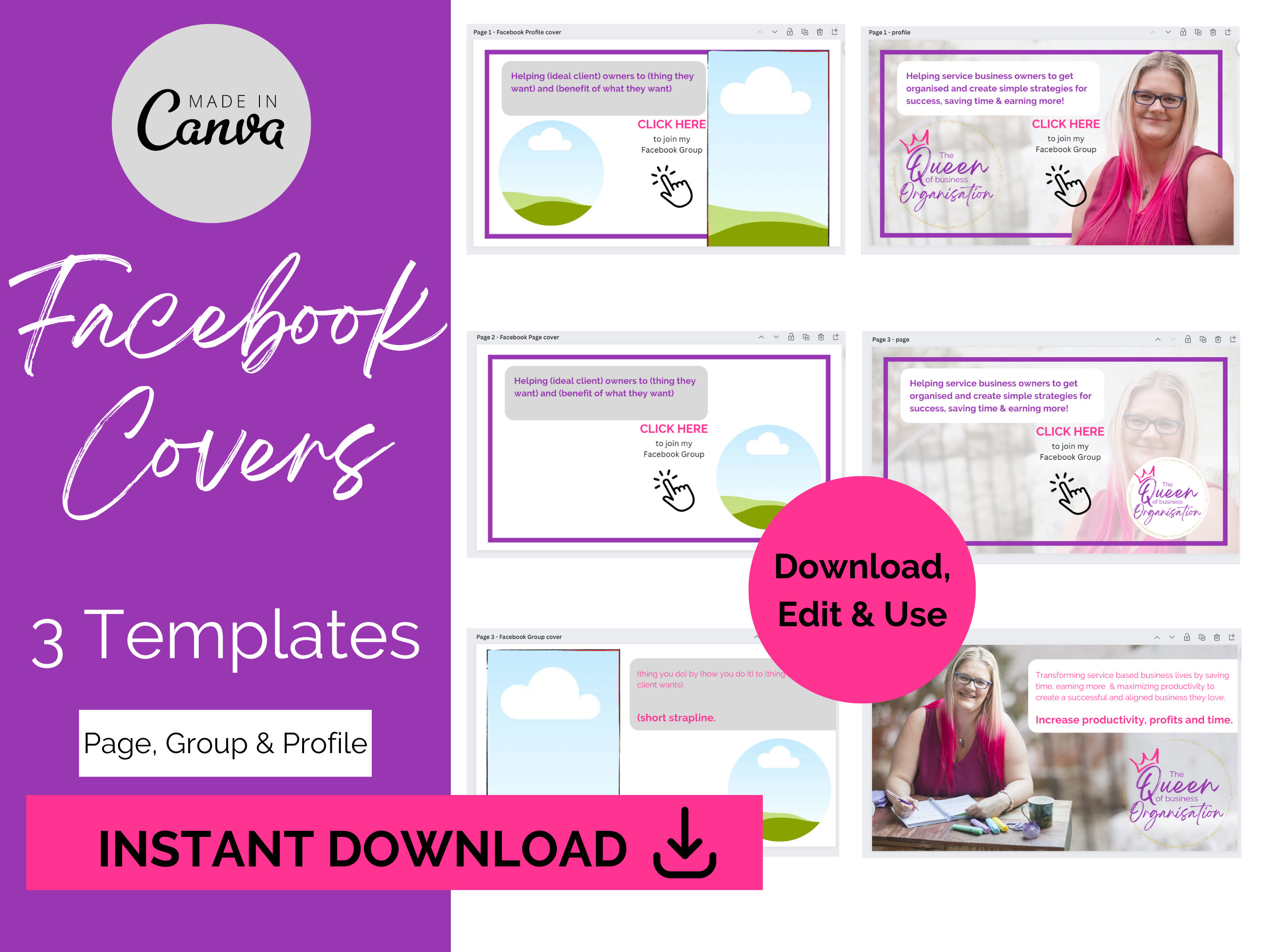 Facebook Profile Layout Template
