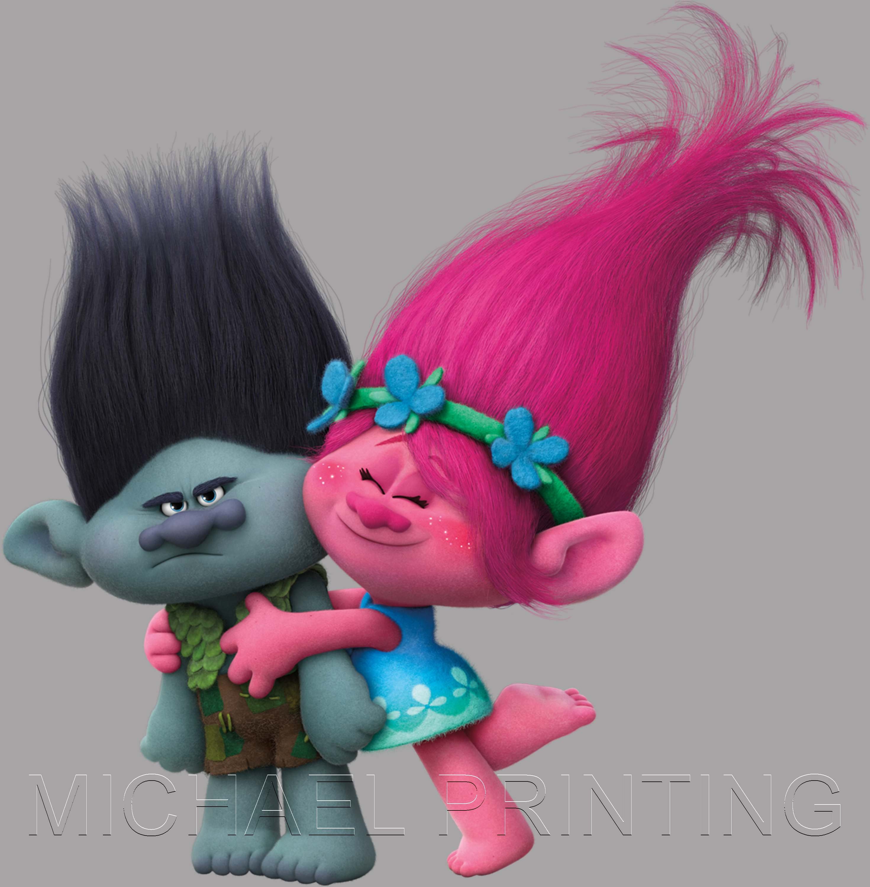 Trolls hugs Poppy trolls Princess poppy png trolls print | Etsy