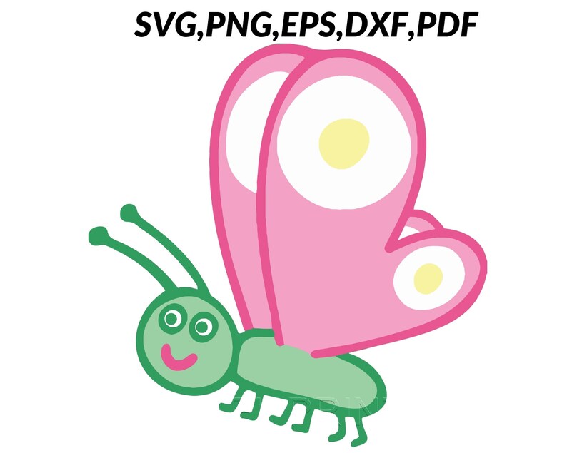 Butterfly png file Peppa pig Peppa pig png Peppa pig | Etsy