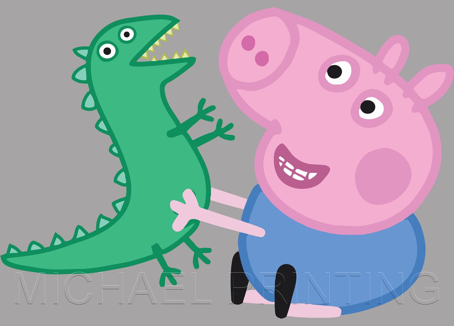 George with Mr. Dinosaur / Peppa pig svg Peppa pig png Peppa | Etsy