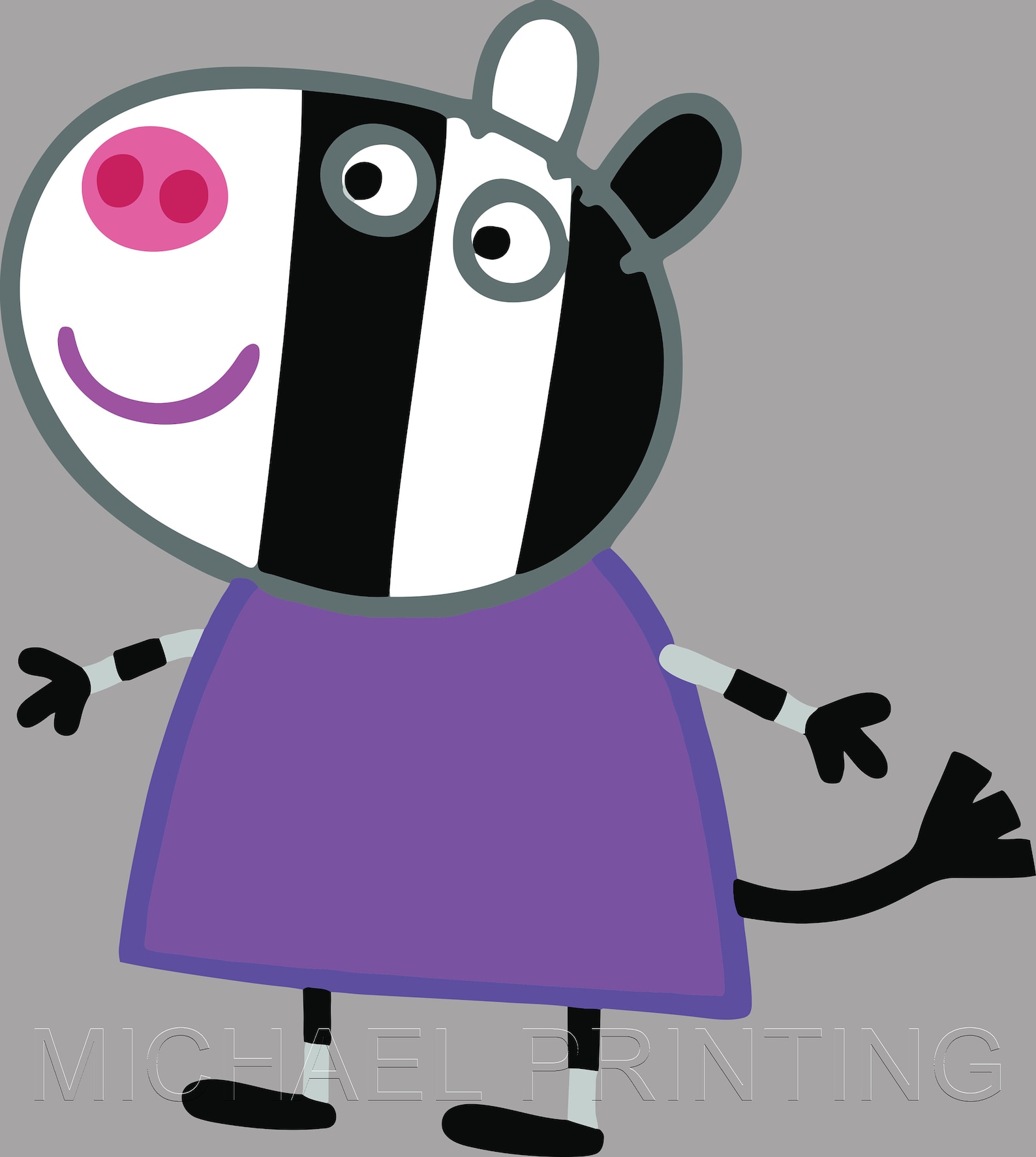 Zoe Zebra Peppa pig svg Peppa pig png Peppa pig clicpart | Etsy