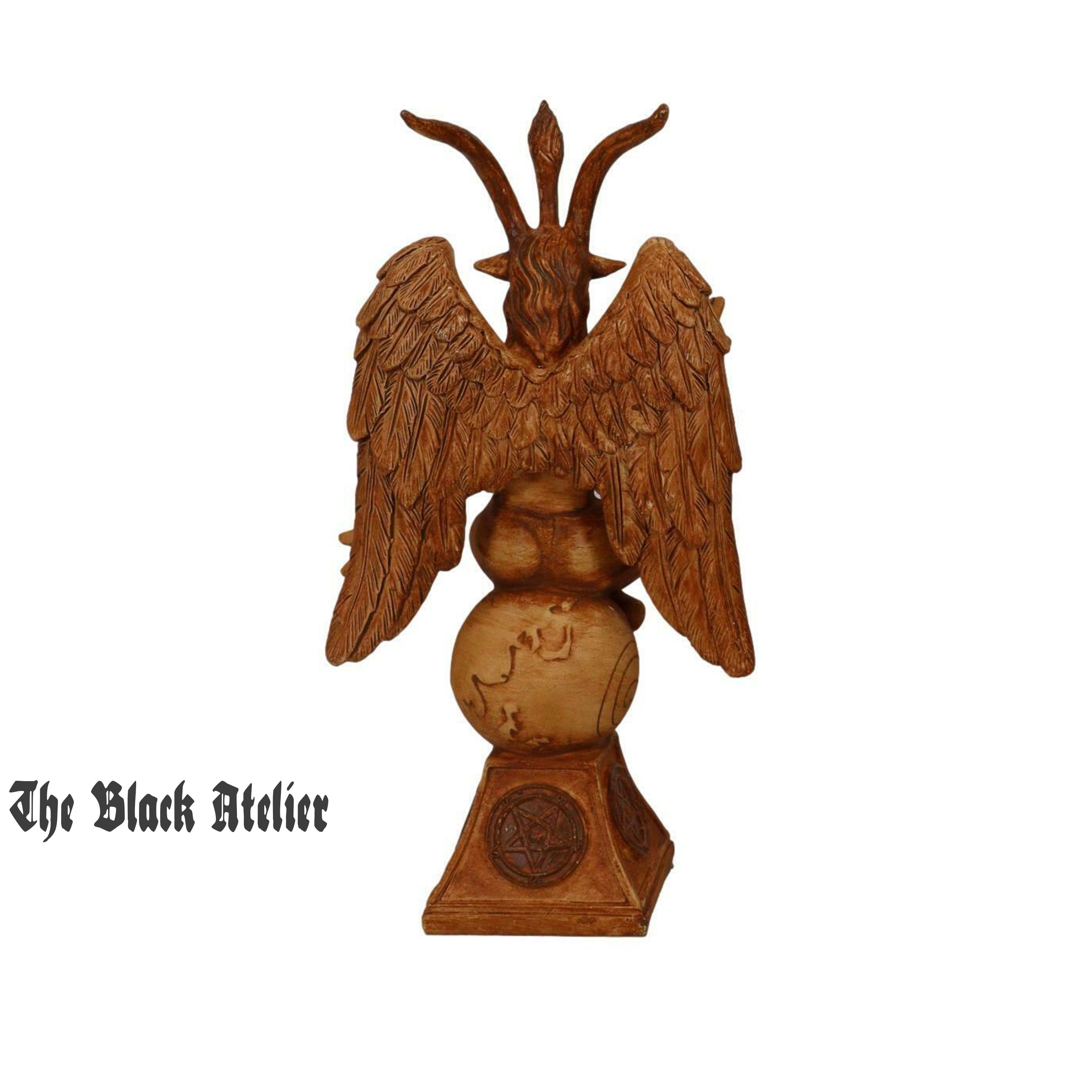 Baphomet Statue Goat Heat Satanic Clay Finish Baphomet Altar - Etsy ...