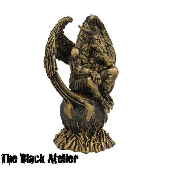 Figurines Baphomet Statue Goat Heat Satanic Baphomet Altar Decoration ...