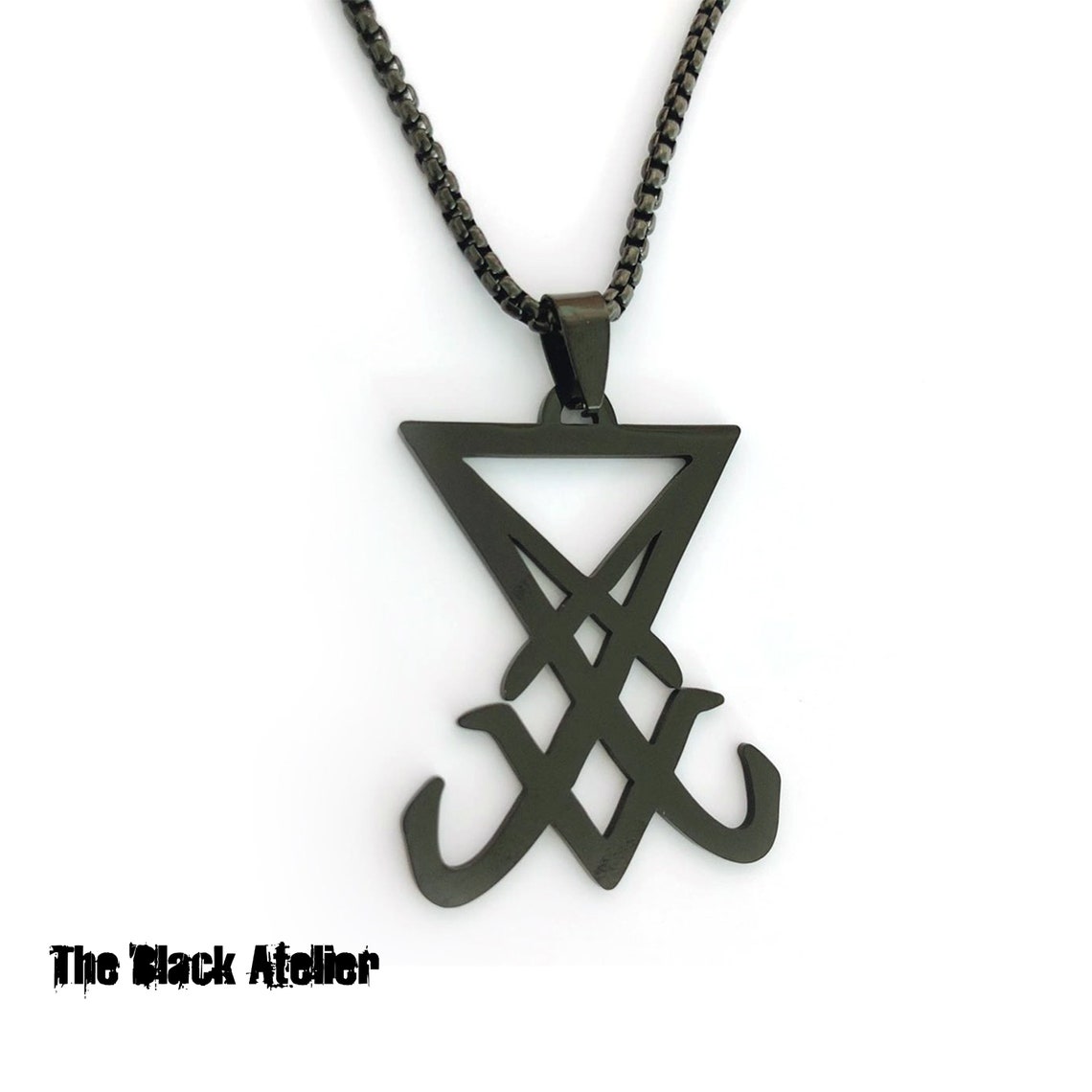 Sigil of Lucifer Necklace Satanic Key of Hell Satan Lucifer | Etsy