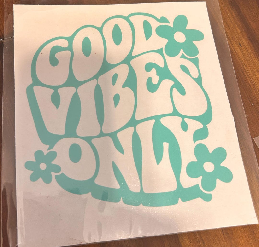 Good Vibes Only, Permanent Decal for Car -window - Bumper - Decal - Etsy