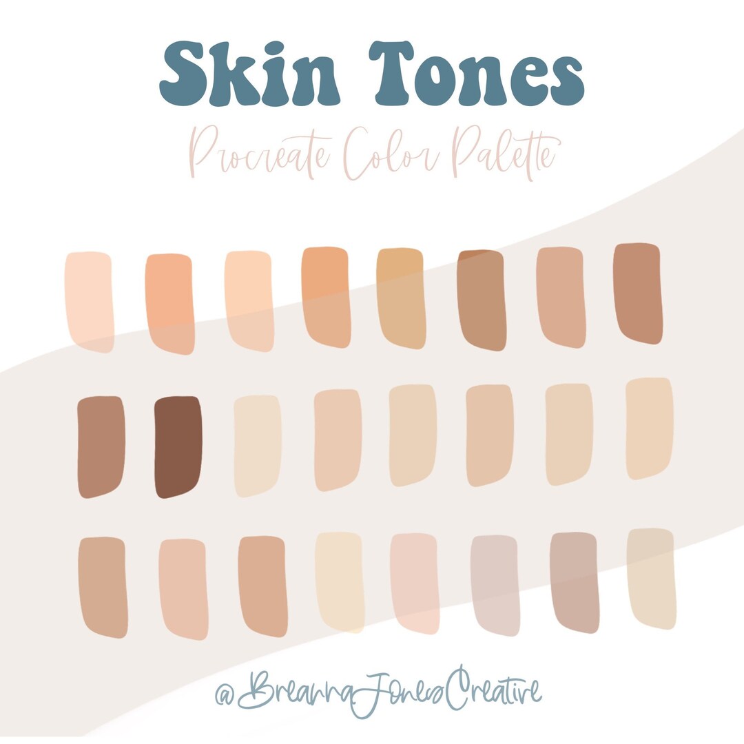 Skin Tones Procreate Color Palette Pack iPad Procreate - Etsy Portugal
