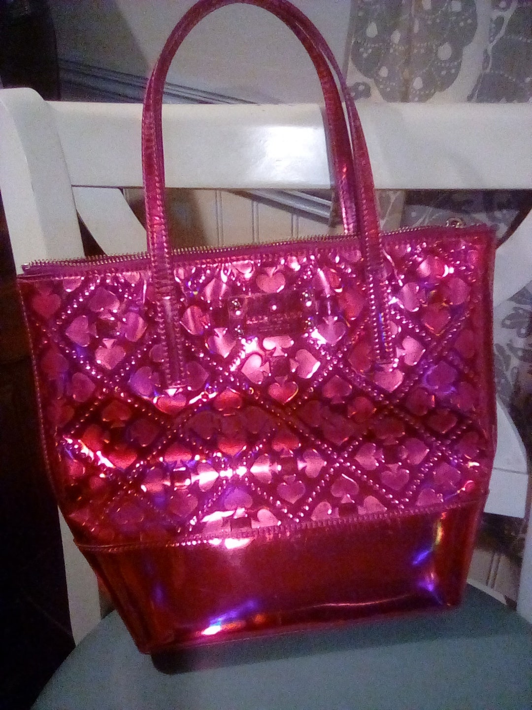 Kate Spade Beale Street Metallic Pink Tote - Etsy