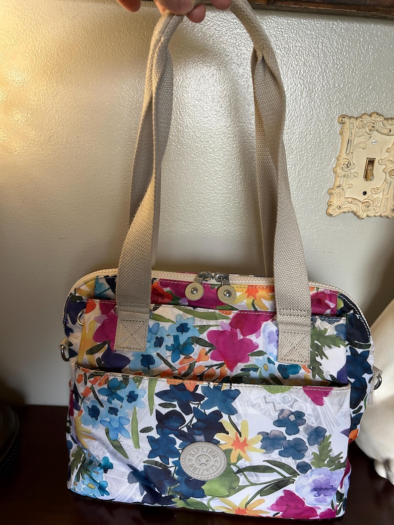 Kipling Floral Shoulder Bag - Etsy
