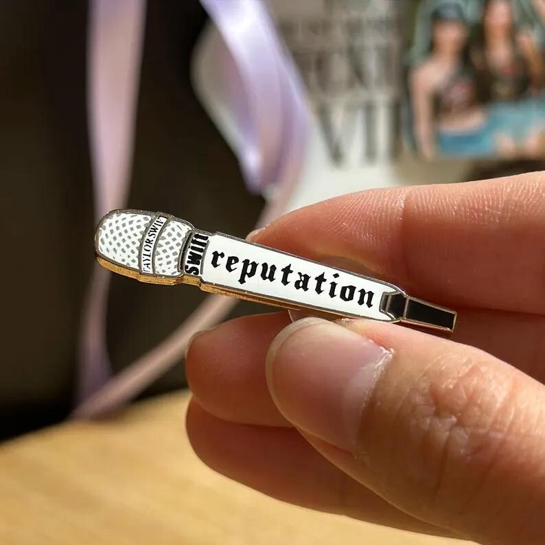 Microphone Enamel Pin - Etsy