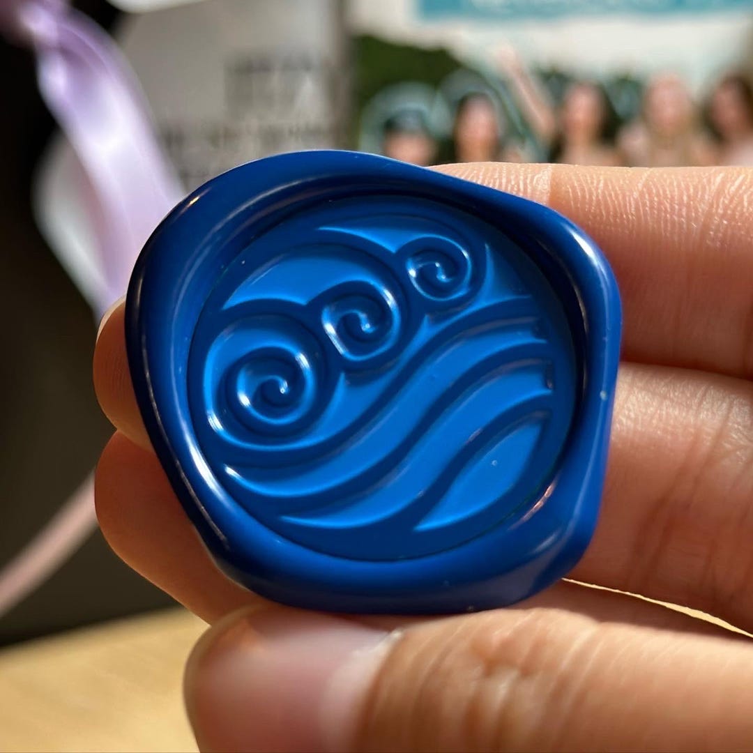 Elements Wax Seal Pin | 3d Tacticle Metal Avatar Last Air Bender ...