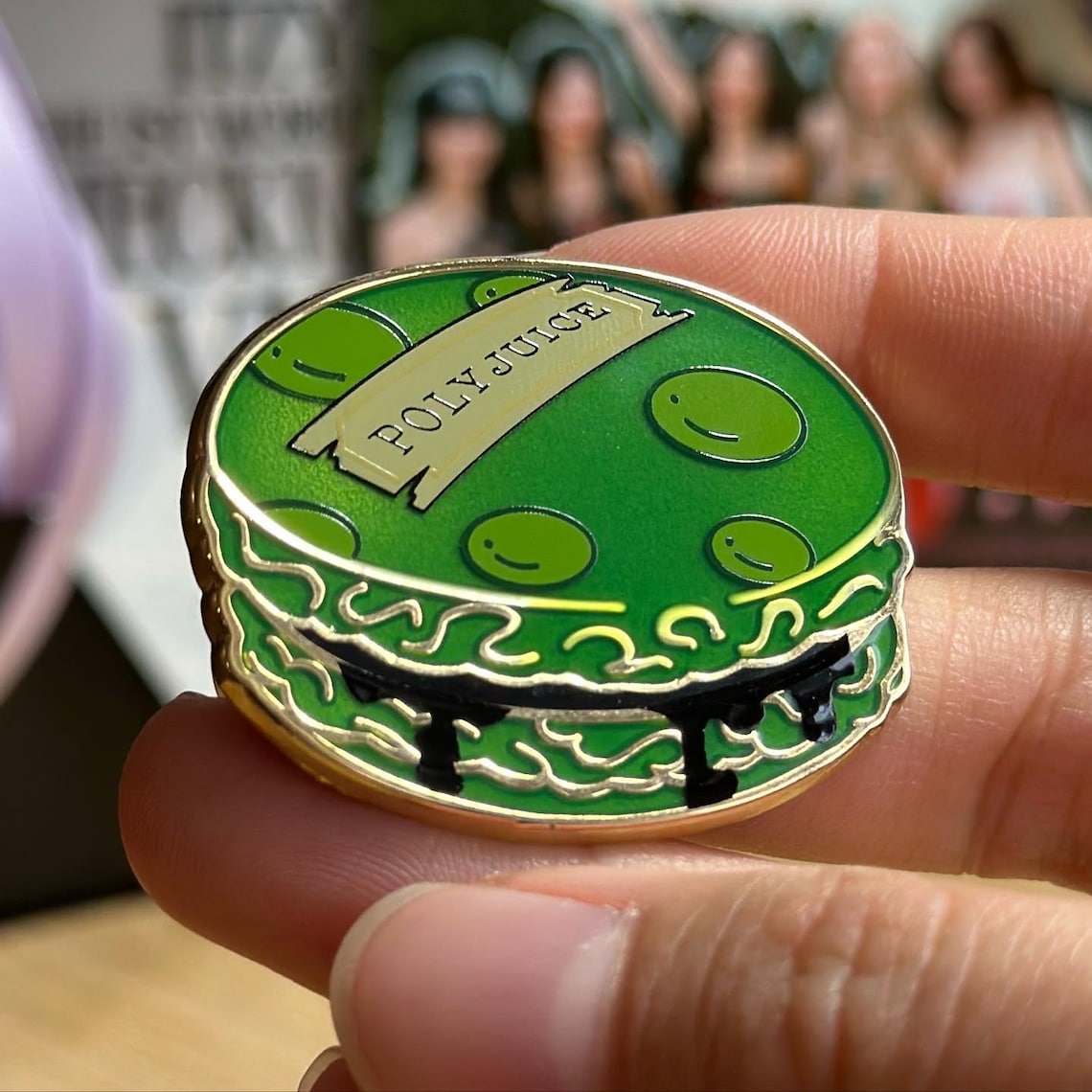 Macaron Enamel Pin | Love Potion Amortentia Pensieve Felix Felicis Luck ...