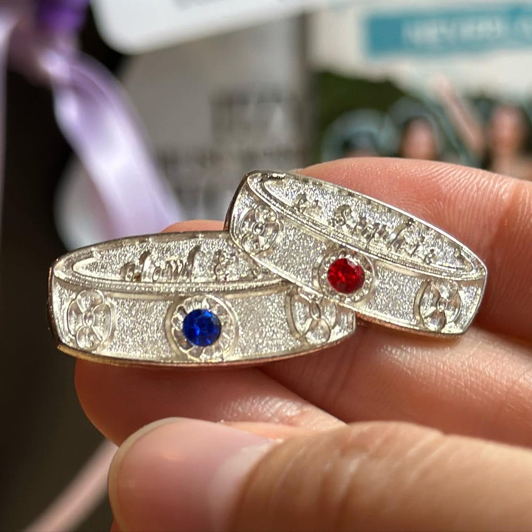 Howl & Sophie’s Rings Pin | Anime Movie Moving Castle Calcifer Ghibli ...