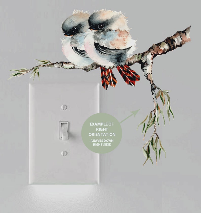 Kookaburra Removable Fabric Wall Sticker for Around Light - Etsy Australia