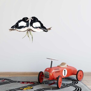 Magpie Removable Fabric Wall Sticker for Room or Nursery Decoration - Etsy