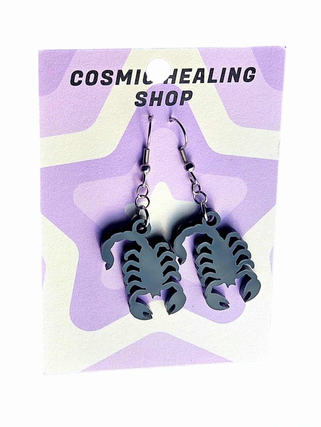 Scorpion Earrings - Small Laser Cut Acrylic - Masc Mens Jewelry Alt ...