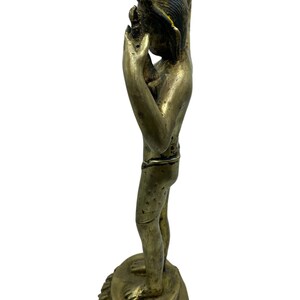 Lady Standing Antique Tibetan Statue | Handcrafted Tibetan Buddhist ...