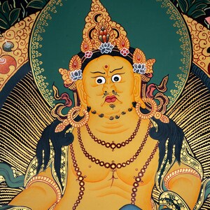 Wrathful Deity - Zambala | Tibetan Hand Painting on Canvas for Buddhism ...