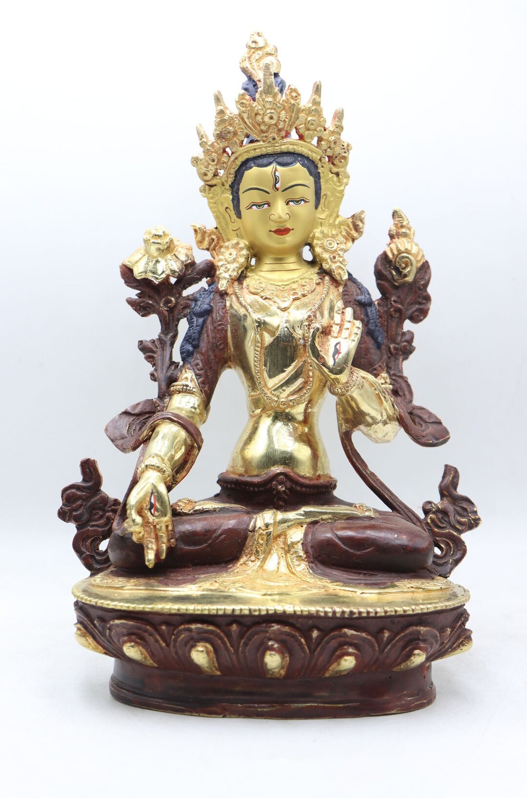 White Tara Statue | Authentic Tibetan Statue for Harmony, Wisdom, and ...