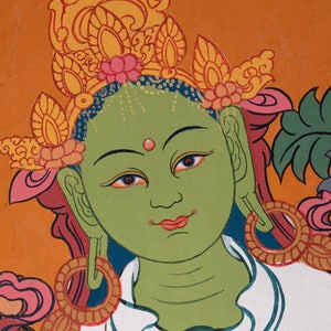 Green Tara Thangka Hand Painting Thanka Arts Best Quality - Etsy