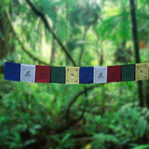 Tibetan Deities Prayer Flag | Spiritual Tibetan Buddhist Prayer Flag ...