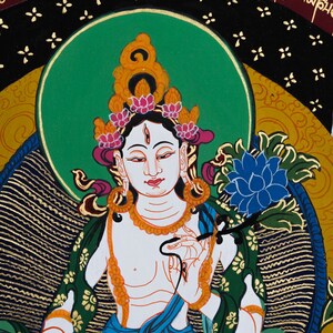 Sale White Tara Mandala Thangka Painting Thangka Painting of White Tara ...