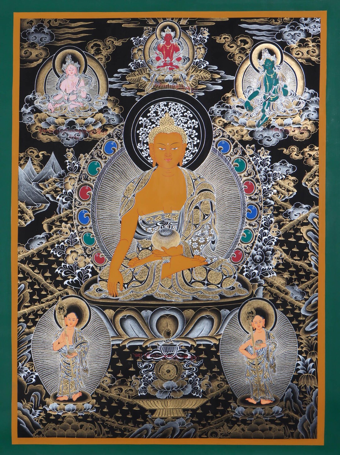 Shakyamuni Buddha Thanka Painting - Genuine Hand Painted Thangka Art ...
