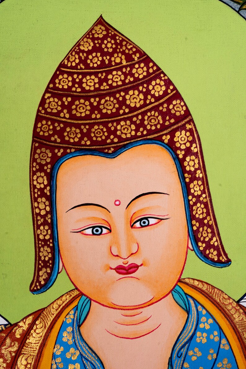 Atisha Thangka Painting | Best for Wall Decoration | Meditation Altar ...