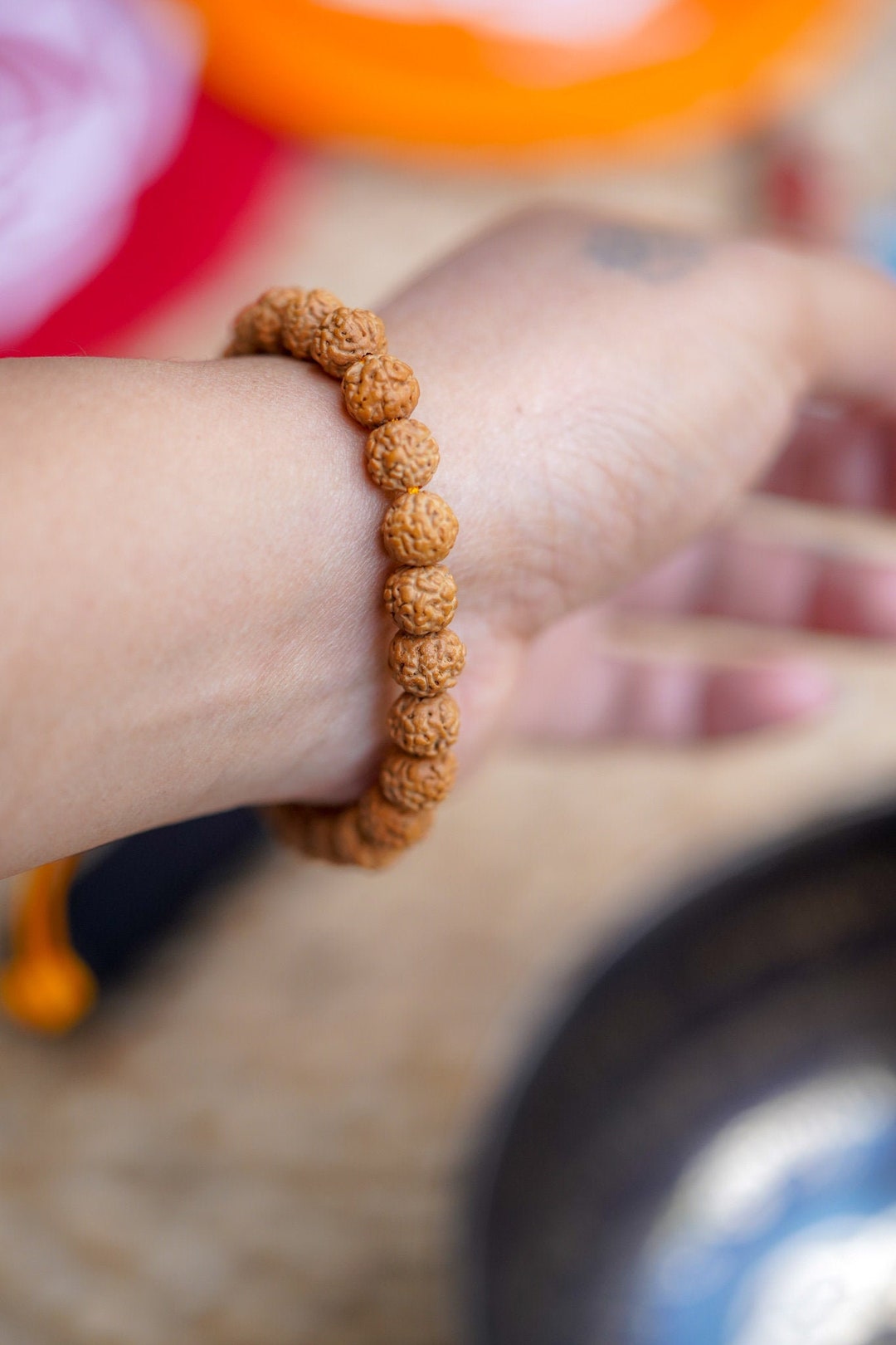 Handmade Rudraksha Seed Bracelet: Authentic Shiva Beads From Himalayas ...