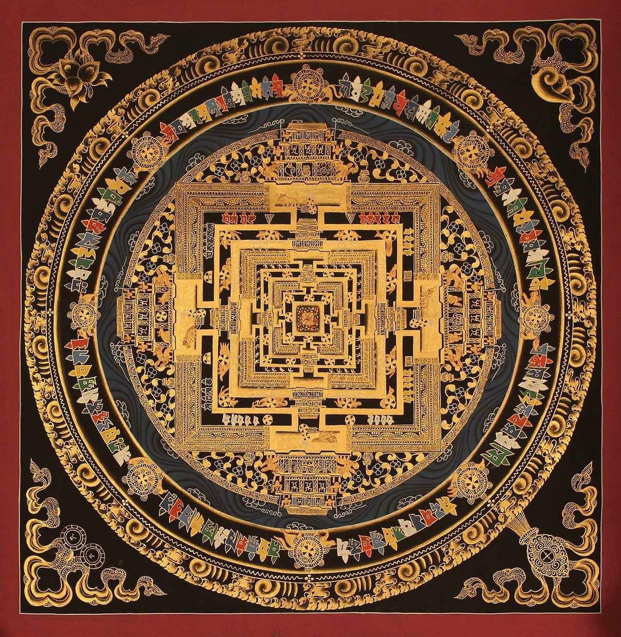 Kalachakra Mandala Thangka Dalai Lama Designed Pattern for | Etsy