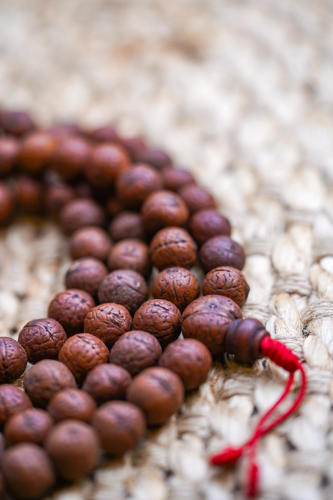Genuine Bodhi Japa Mala From Nepal 12mm Antique Dark Mala Buddhist ...