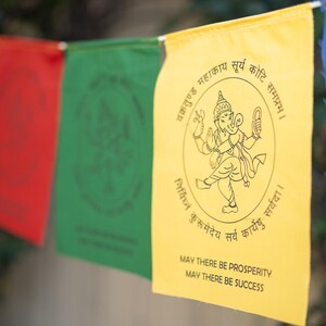 Ganesh Prayer Flag | Tibetan Prayer Flag for Religious and Decorative ...