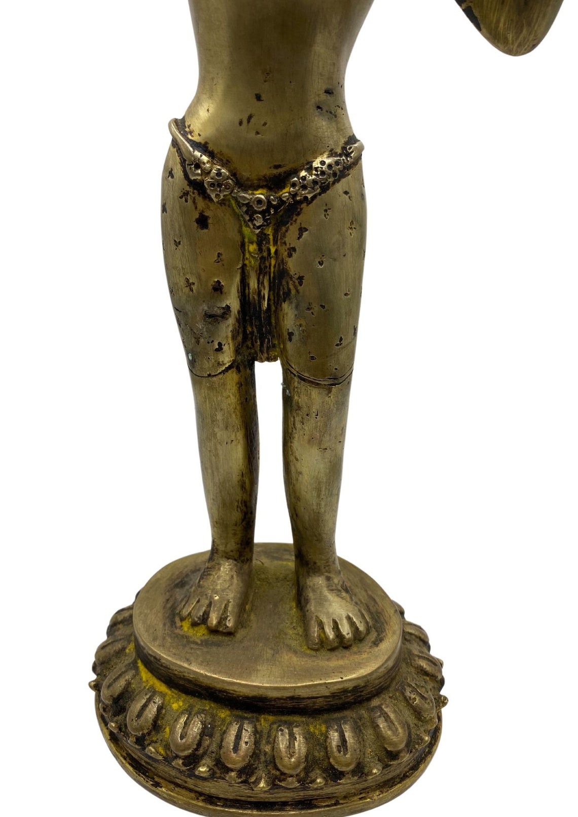 Lady Standing Antique Tibetan Statue | Handcrafted Tibetan Buddhist ...