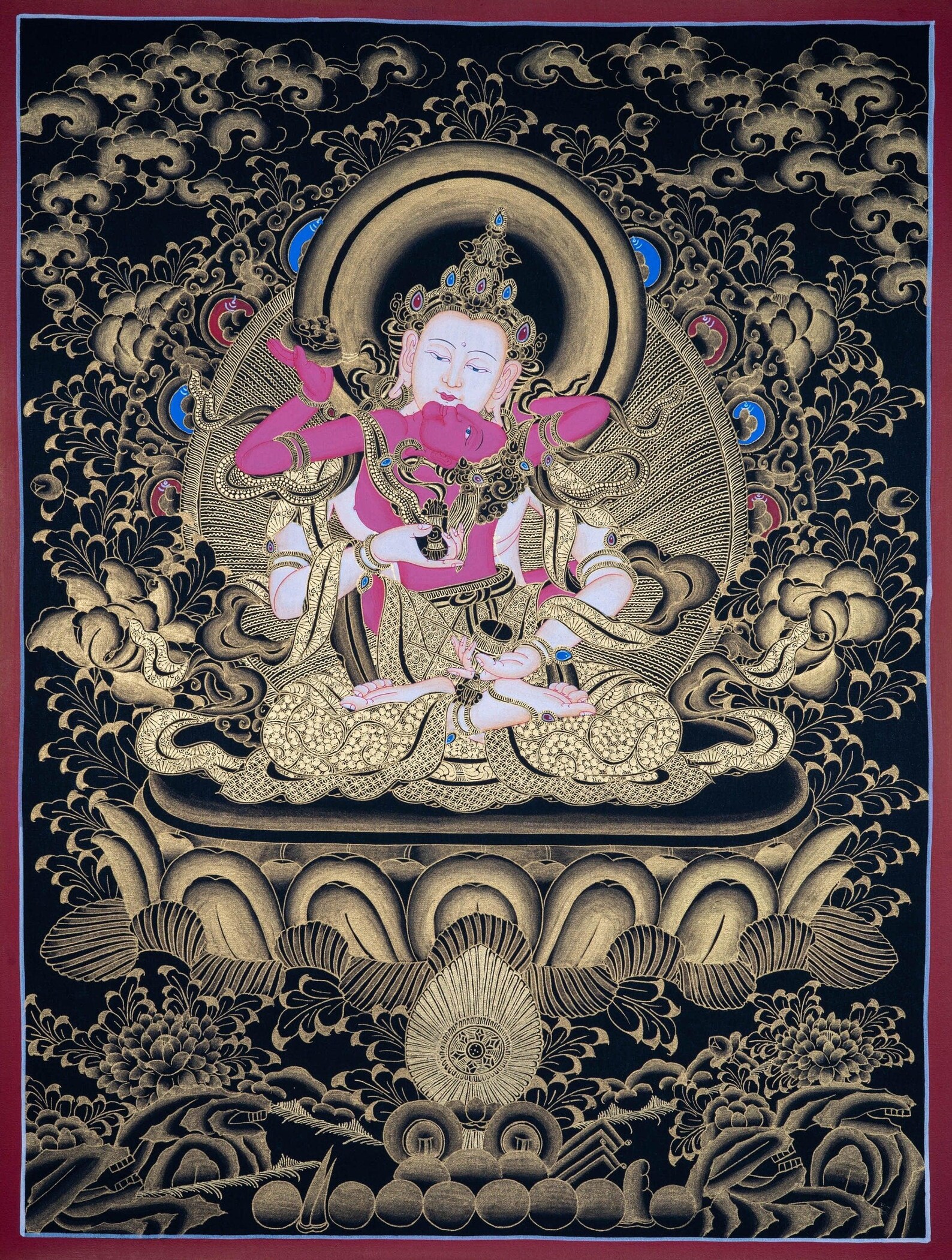 Vajrasattva Thangka Painting | Buddhist Painting for Purification ...