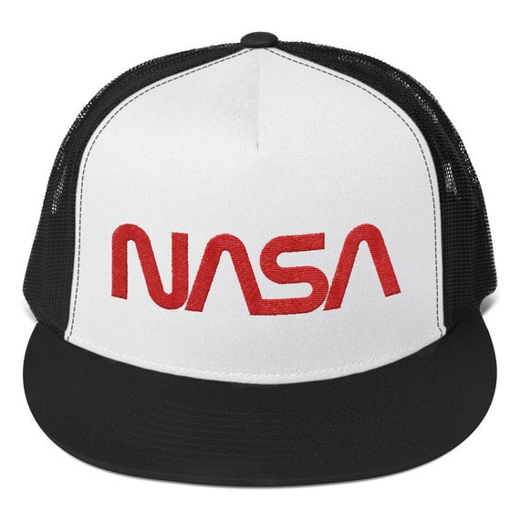 NASA Worm NASA Logo Trucker Cap | Etsy