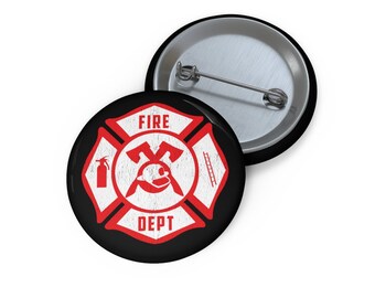 Fire Department Button - Etsy