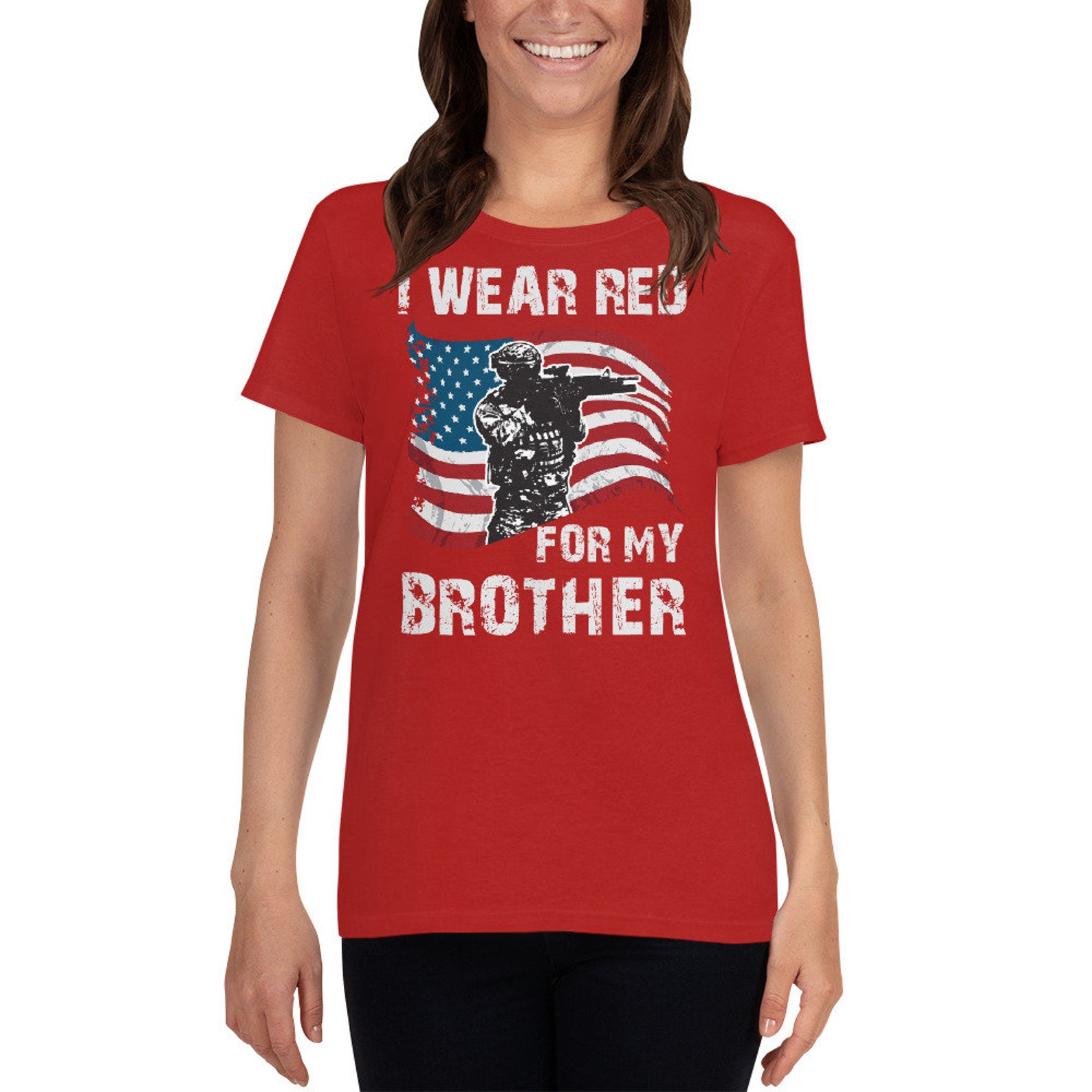 Military Deployment Wear Red Military Women's short sleeve | Etsy