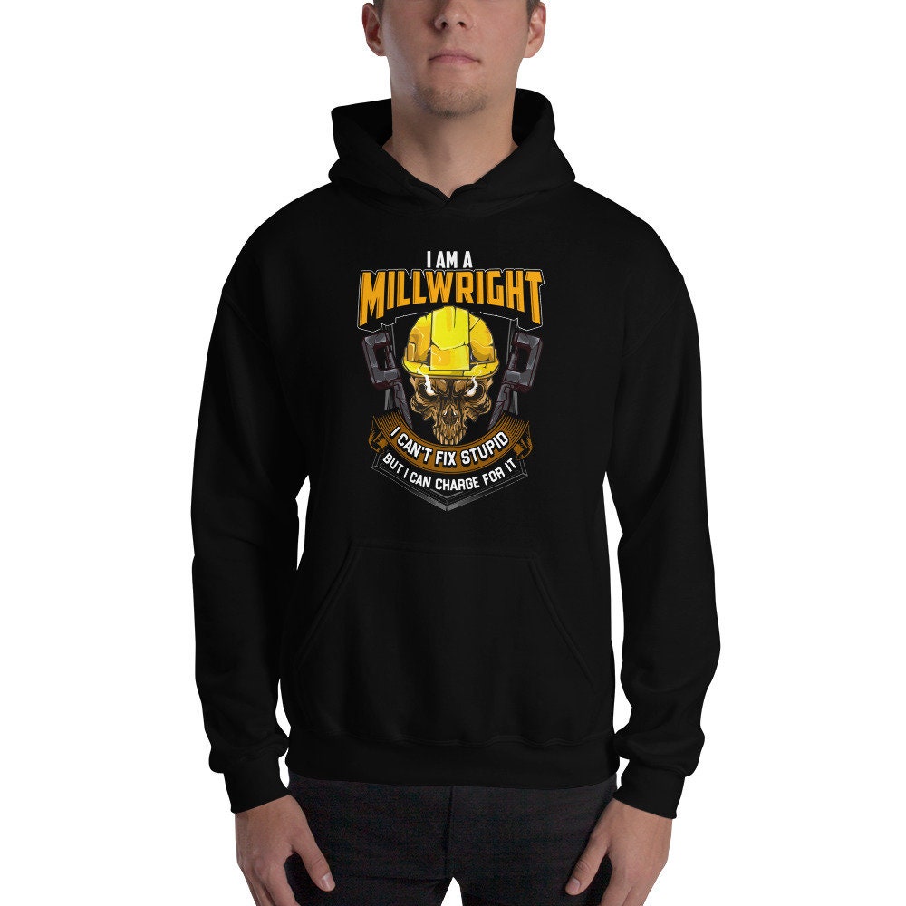 Millwright Funny Union Worker Hooded Sweatshirt - Etsy New Zealand