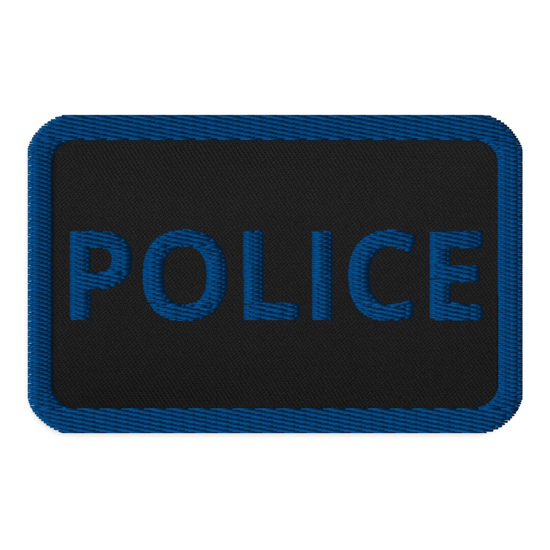 Police Embroidered Patches - Etsy