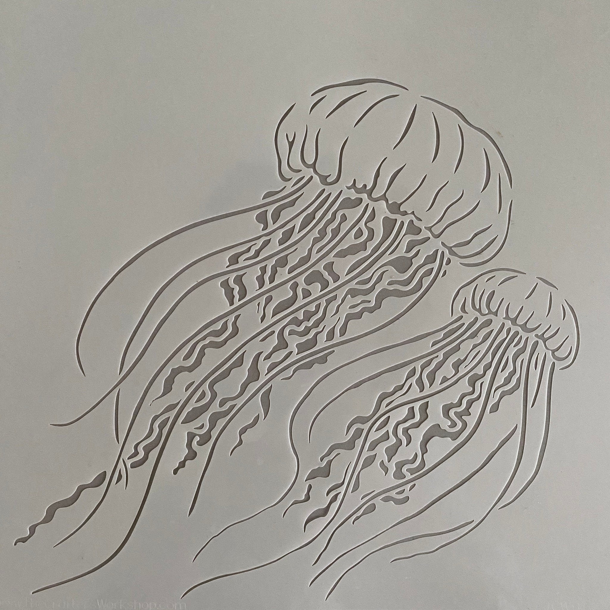 Jellyfish Stencil Printable