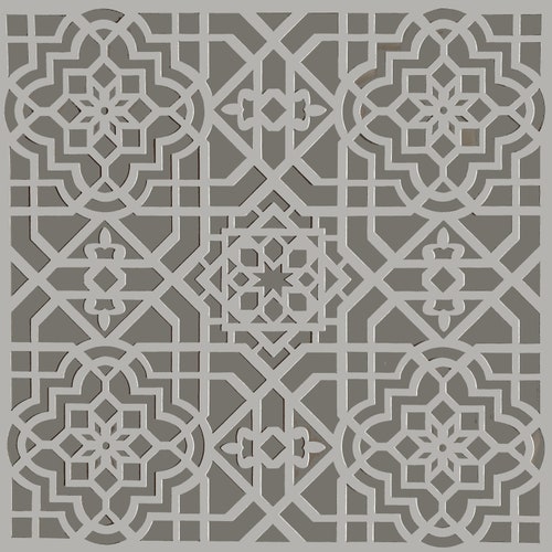 Moroccan Tile Stencil Small - Etsy