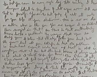 Handwriting Stencil - Etsy