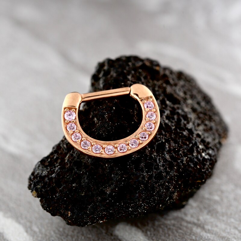 Rose Gold Septum Jewelry - Etsy
