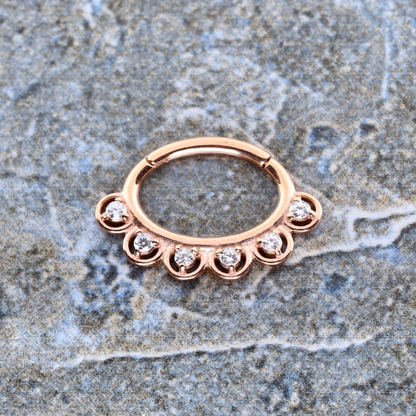 Rose Gold Septum Jewelry - Etsy